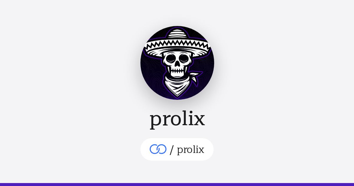 prolix · solo.to