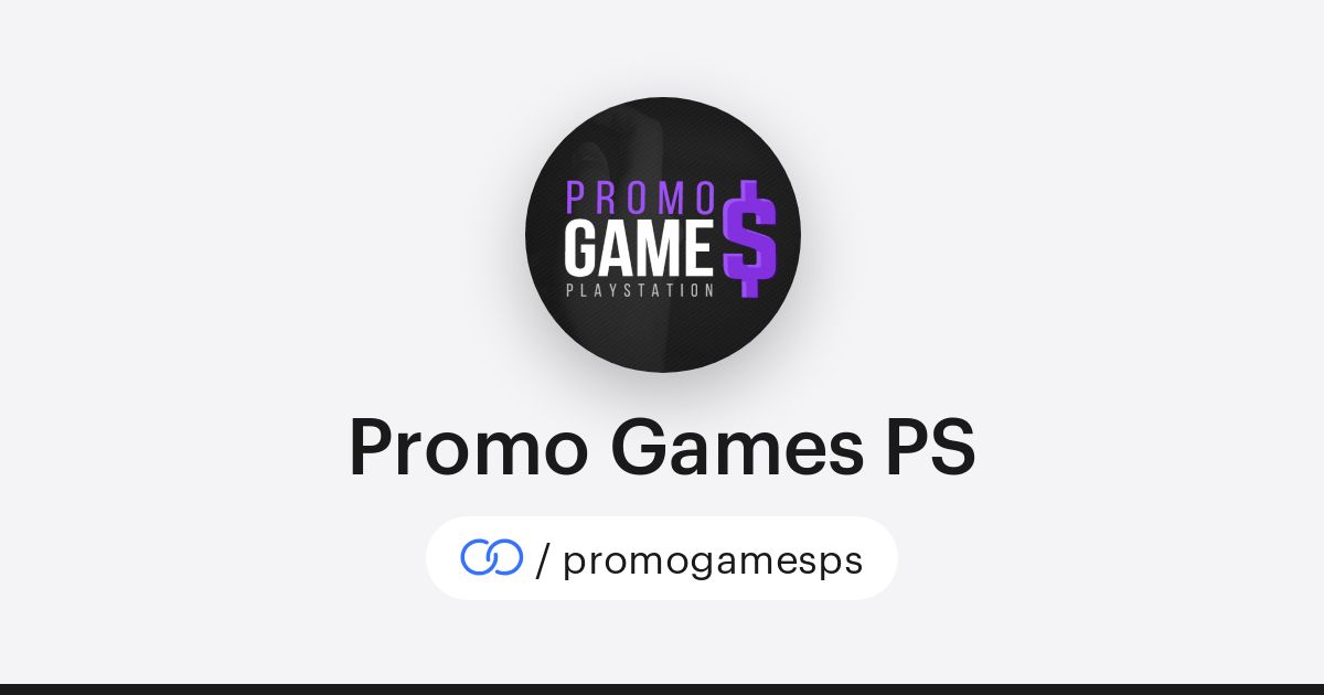 Promo Games PS (/promogamesps) · solo.to