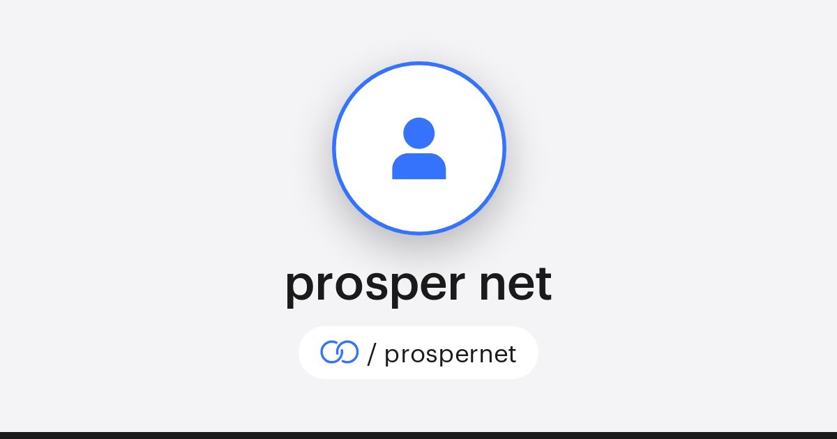 prosper net (/prospernet) · solo.to