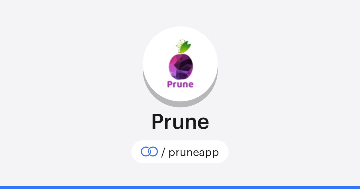 Prune (/pruneapp) · solo.to