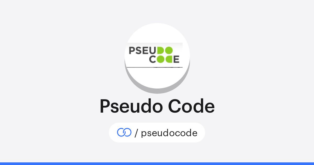 Pseudo Code (/pseudocode) · solo.to