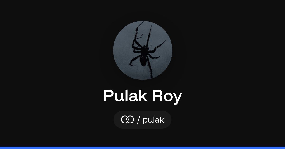 Pulak Roy (/pulak) · solo.to