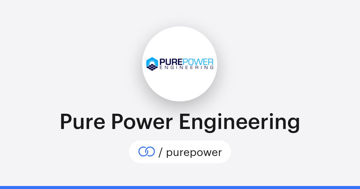 Pure Power Engineering (/purepower) · solo.to