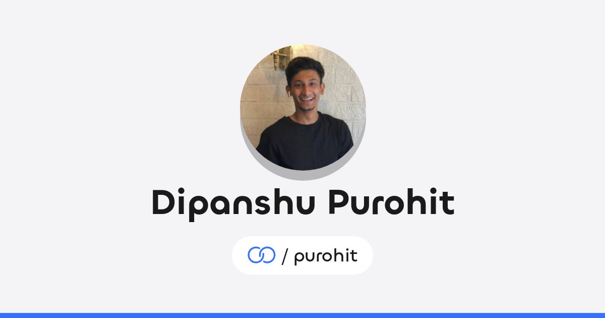 Dipanshu Purohit (/purohit) · solo.to