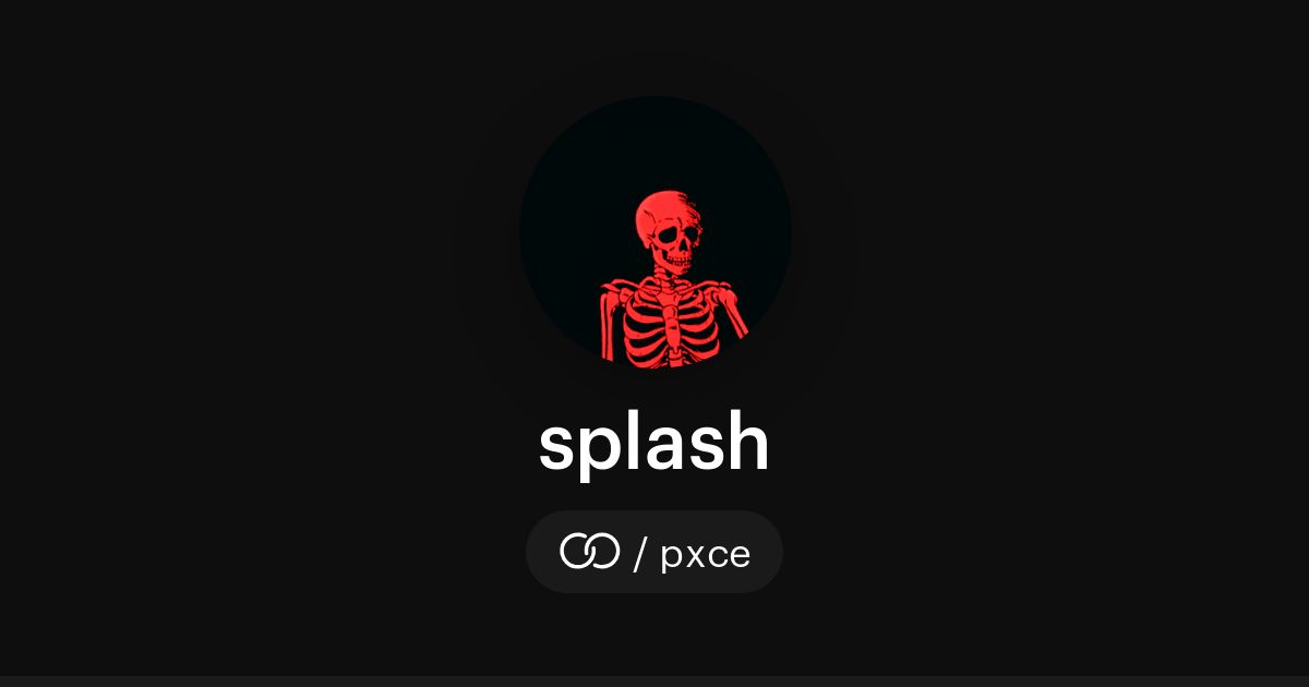 splash (/pxce) · solo.to