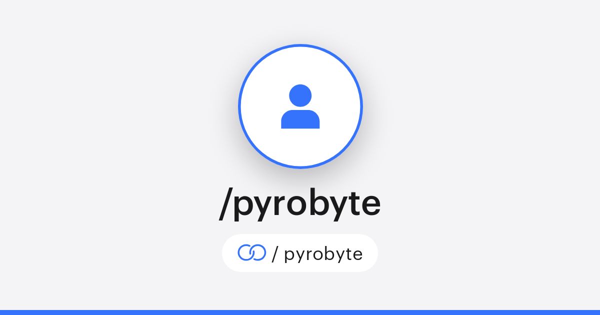 /pyrobyte · solo.to