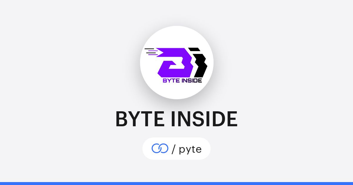 BYTE INSIDE (/pyte) · solo.to