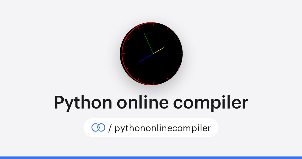 Python online compiler (/pythononlinecompiler) · solo.to