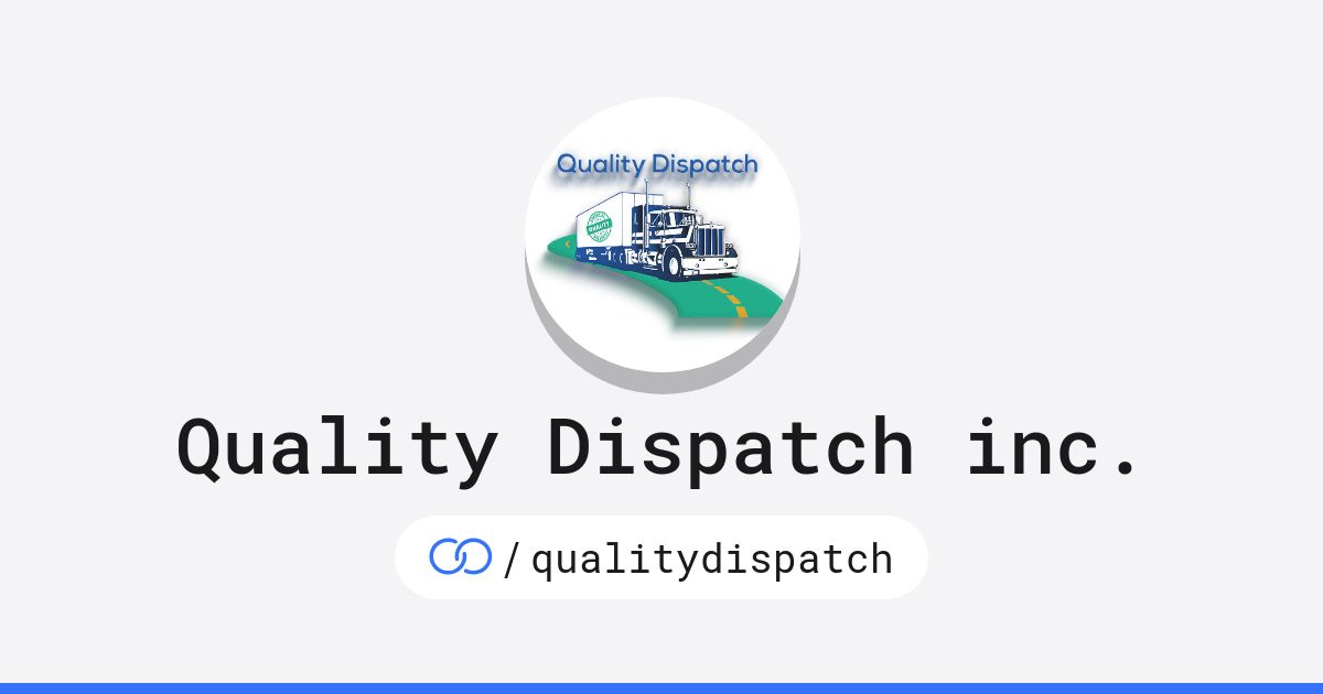 Quality Dispatch inc. (/qualitydispatch) · solo.to