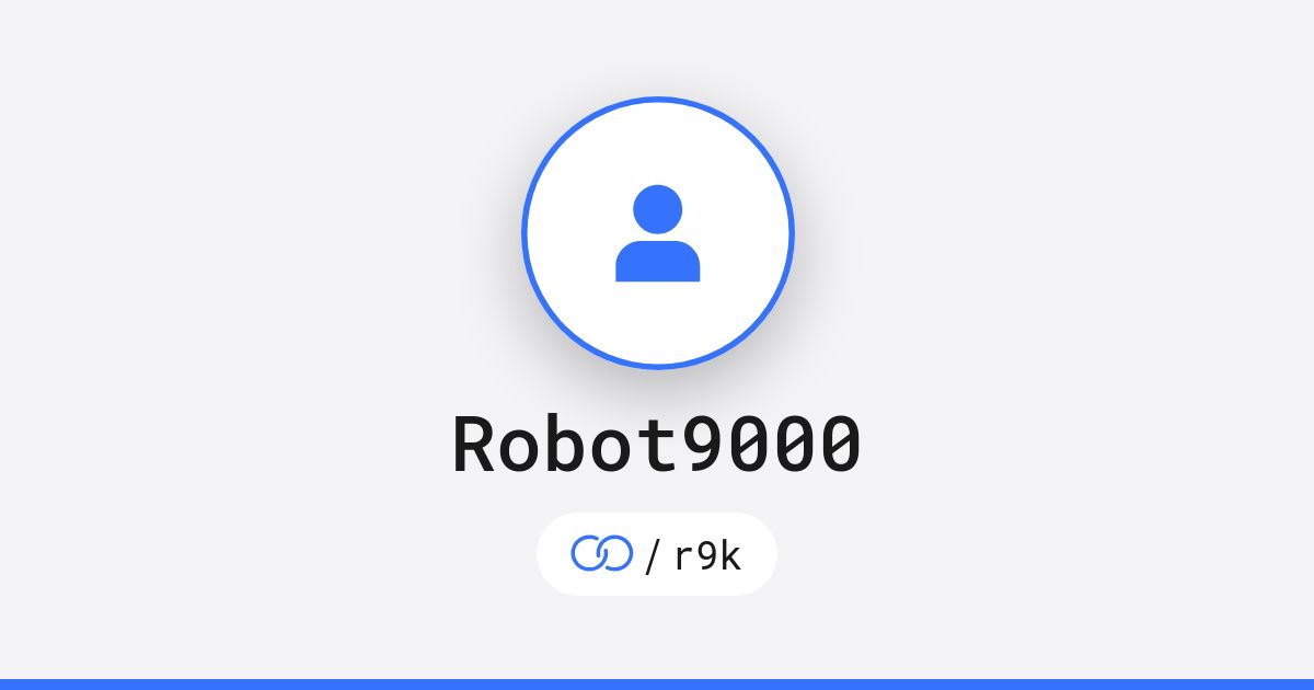 Robot9000 (/r9k) · solo.to
