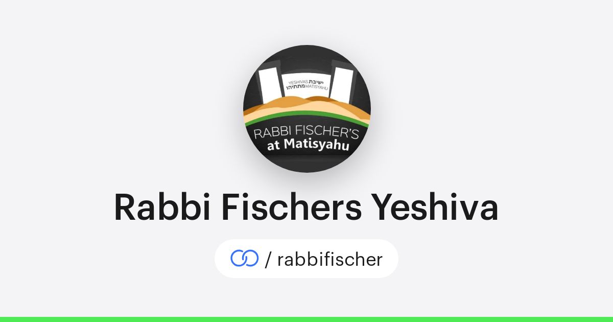 Rabbi Fischers Yeshiva (/rabbifischer) · solo.to