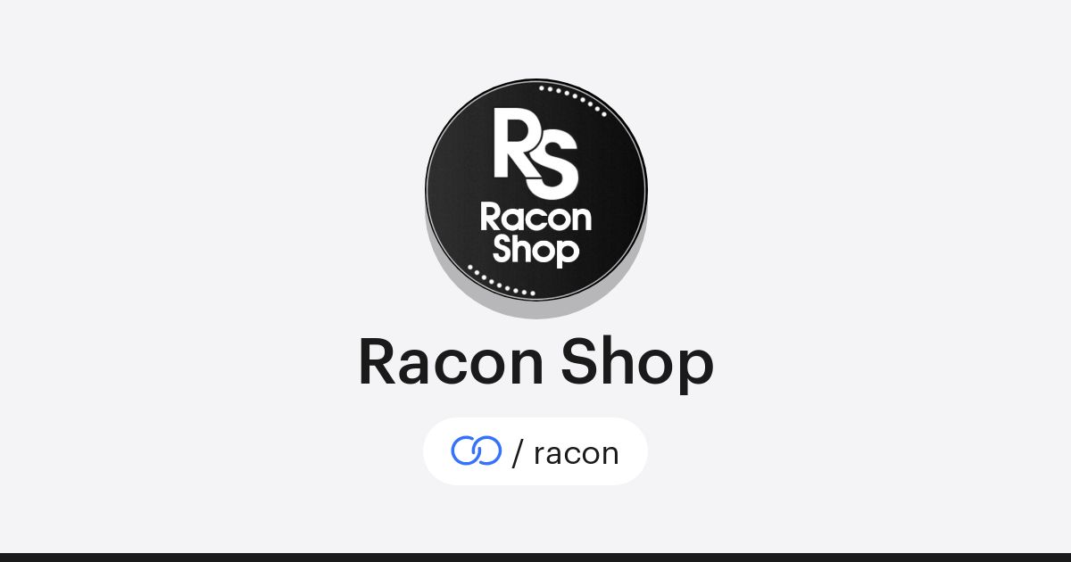 Racon Shop (/racon) · solo.to