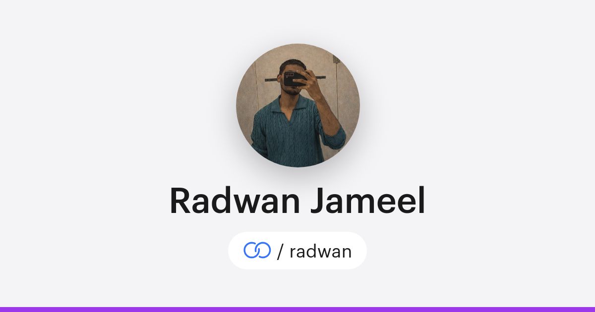Radwan Jameel (/radwan) · solo.to