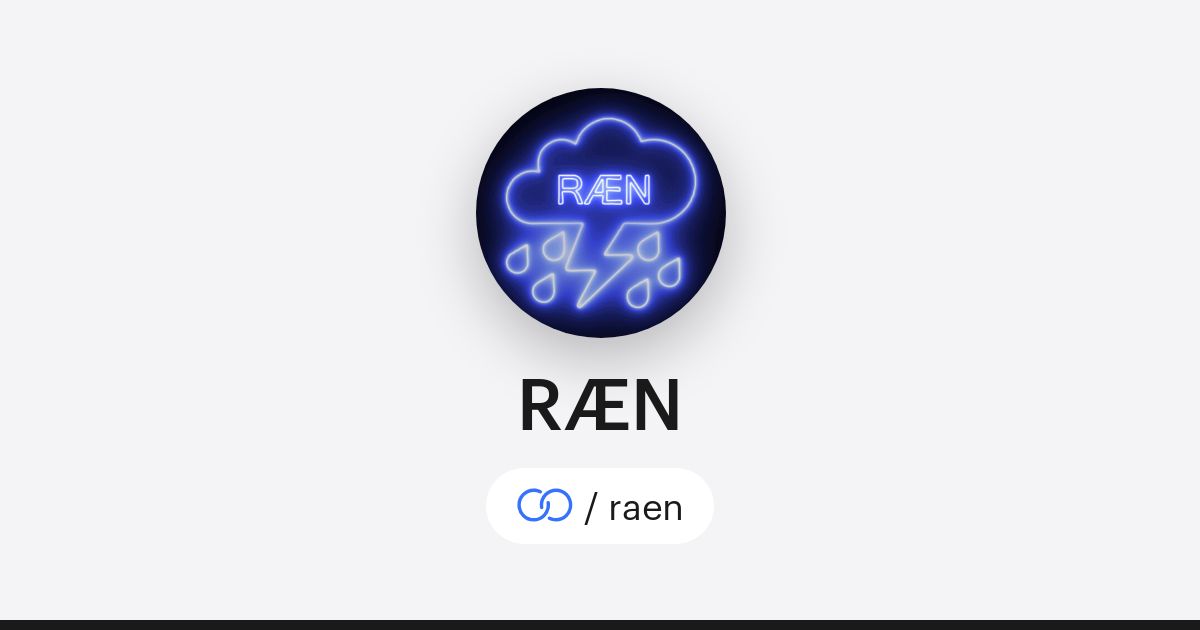 RÆN (/raen) · solo.to
