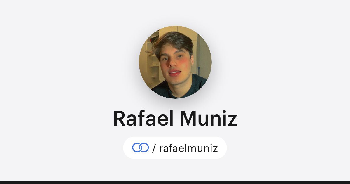 Rafael Muniz (/rafaelmuniz) · solo.to