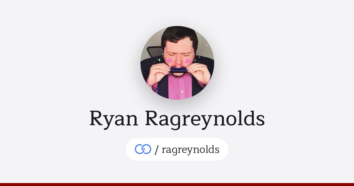 Ryan Ragreynolds (/ragreynolds) · solo.to