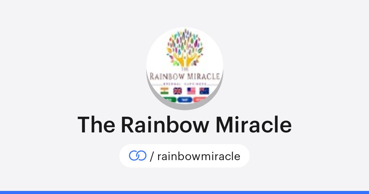 The Rainbow Miracle (/rainbowmiracle) · solo.to