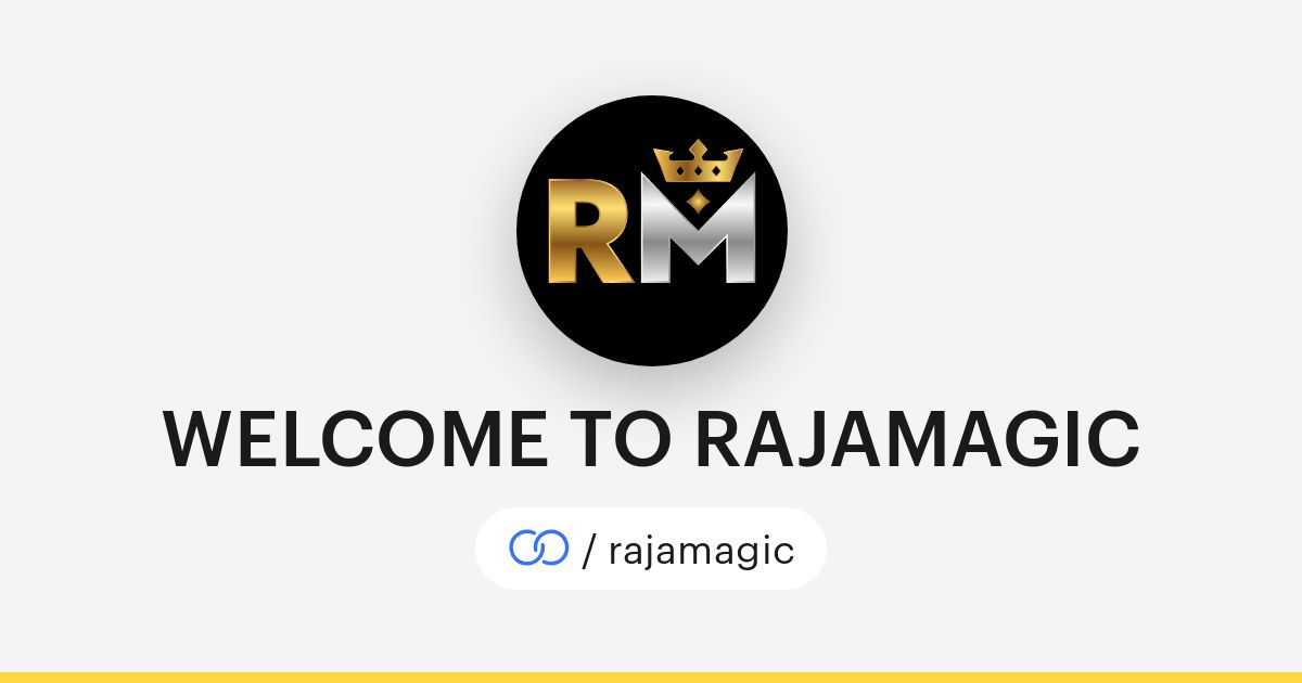 WELCOME TO RAJAMAGIC (/rajamagic) · solo.to