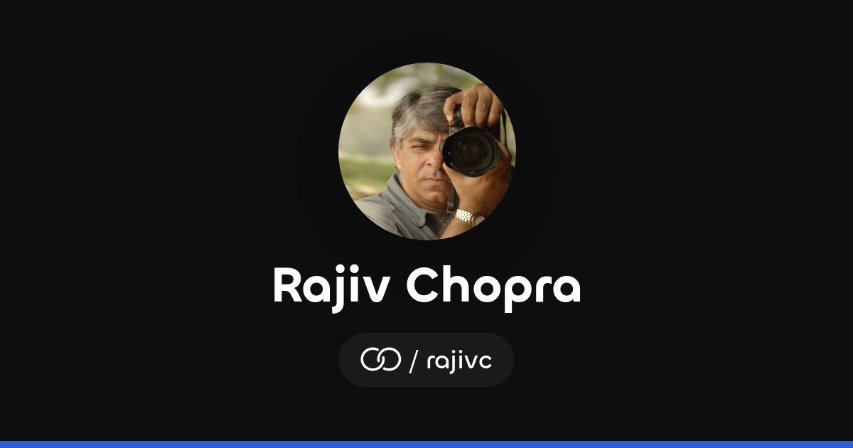 Rajiv Chopra (/rajivc) · solo.to