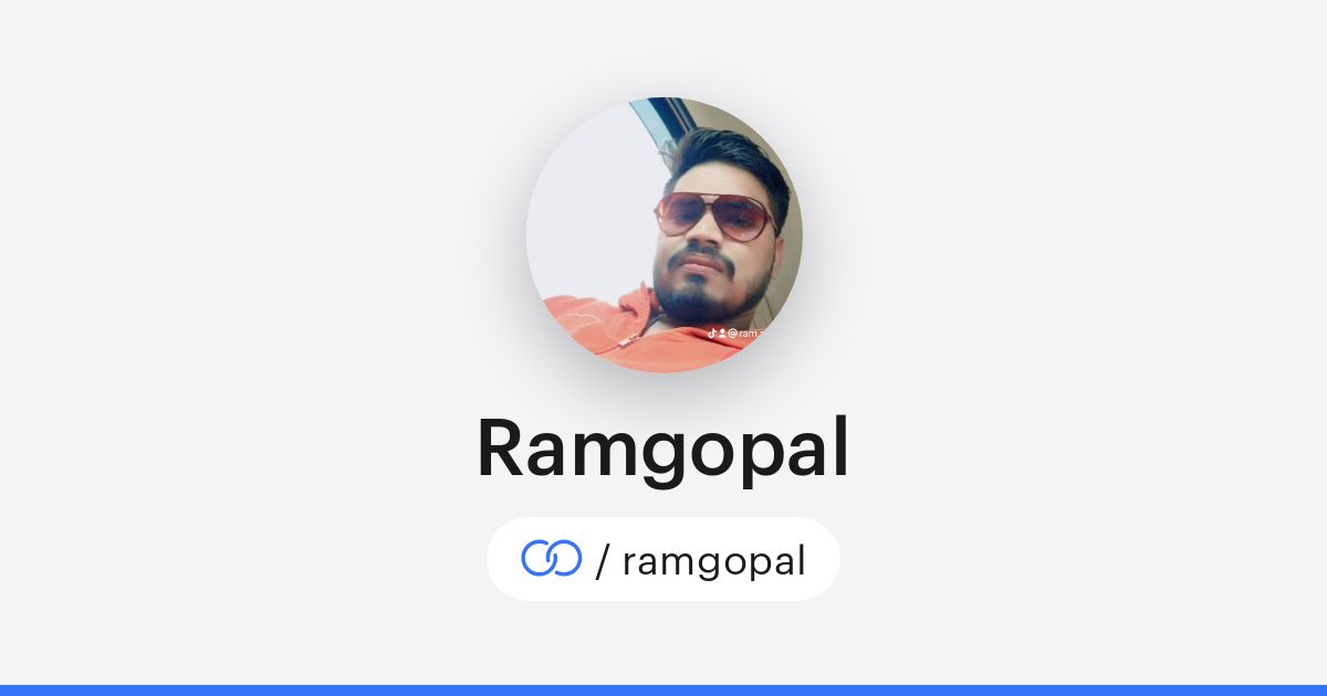 Ramgopal · solo.to