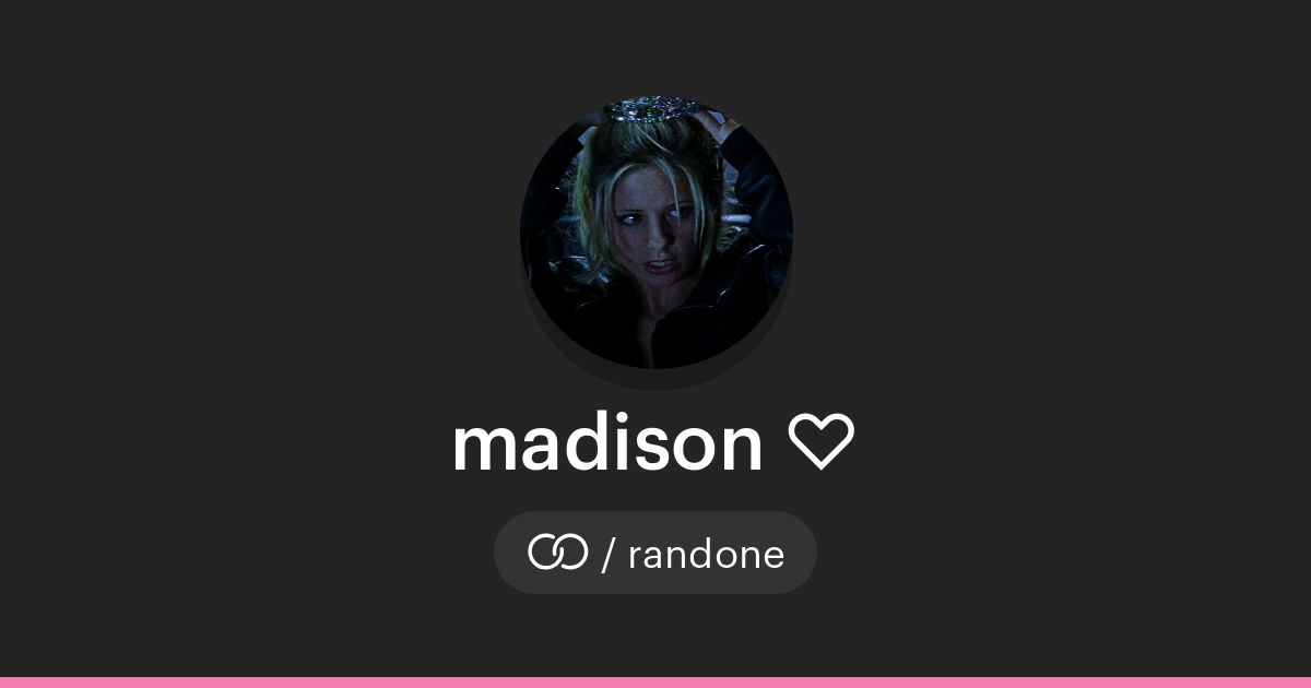 madison ♡ (/randone) · solo.to