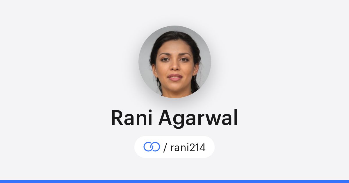 Rani Agarwal (/rani214) · solo.to