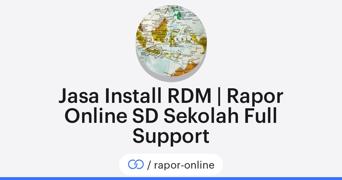 Jasa Install RDM | Rapor Online SD Sekolah Full Support (/rapor-online ...