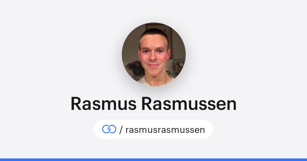 Rasmus Rasmussen (/rasmusrasmussen) · solo.to