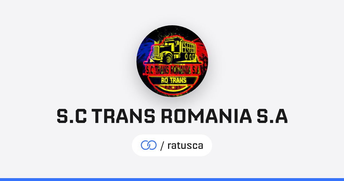 S.C TRANS ROMANIA S.A (/ratusca) · solo.to