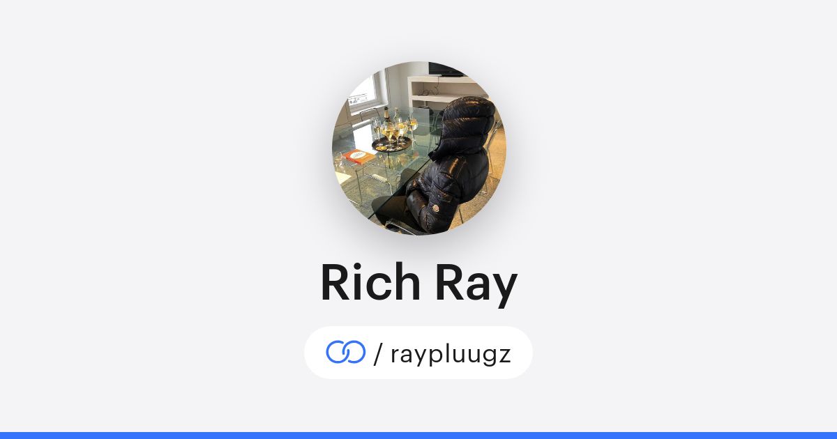 Rich Ray (/raypluugz) · solo.to
