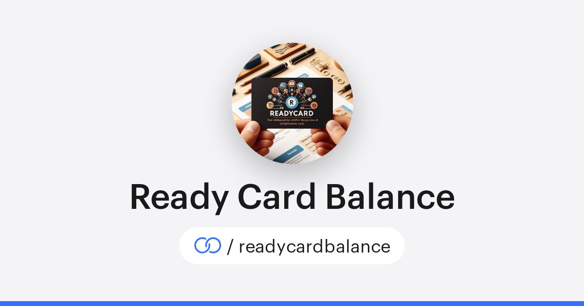 Ready Card Balance (/readycardbalance) · solo.to
