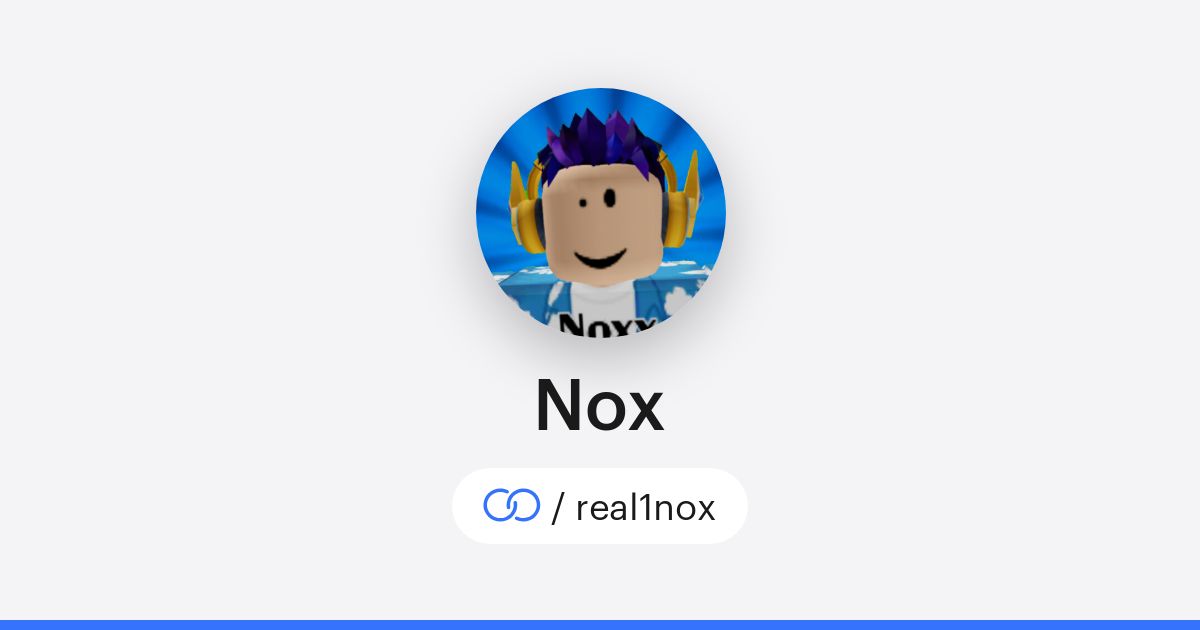 Nox (/real1nox) · solo.to