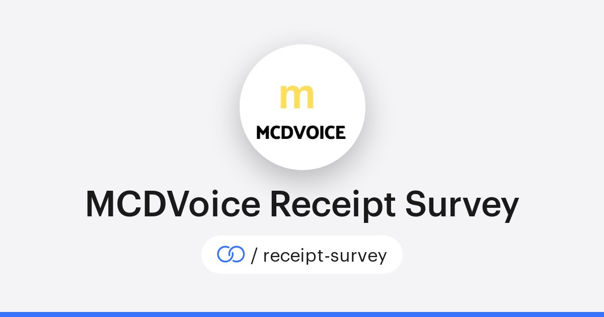 MCDVoice Receipt Survey (/receipt-survey) · solo.to