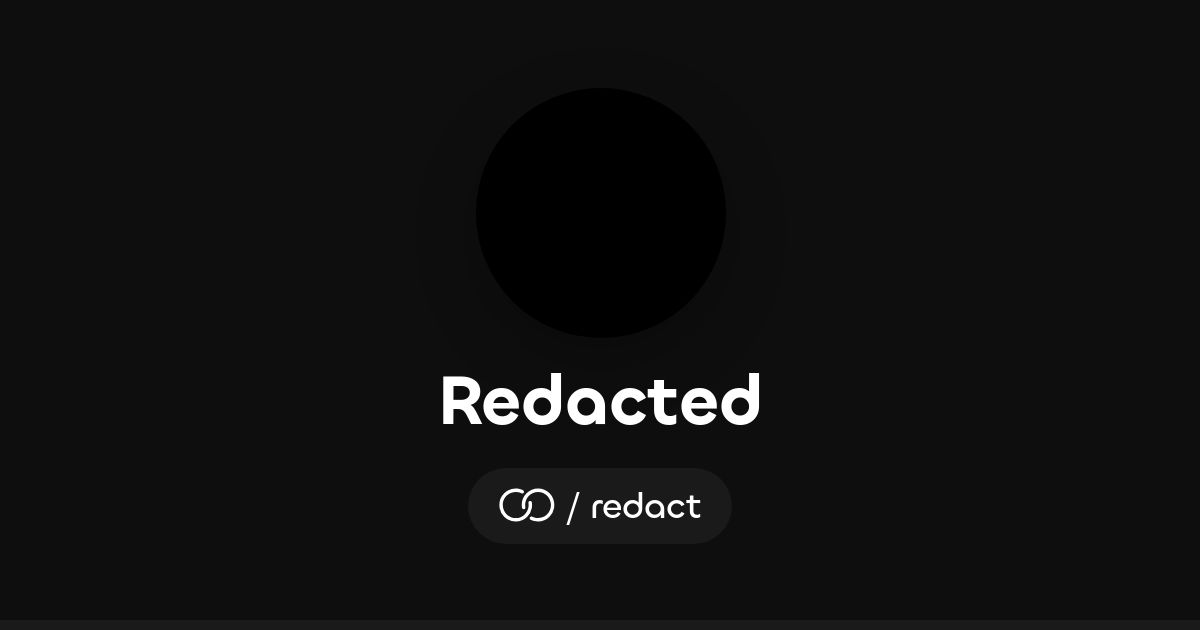 Redacted (/redact) · solo.to