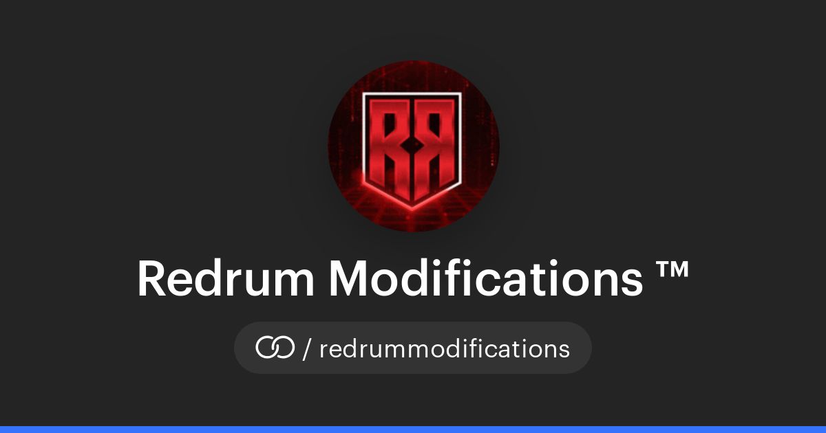 Redrum Modifications ™ (/redrummodifications) · solo.to