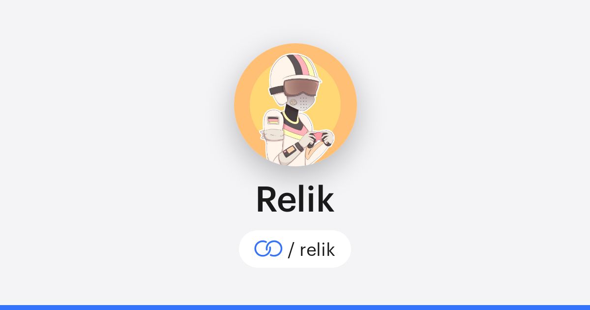 Relik (/relik) · solo.to
