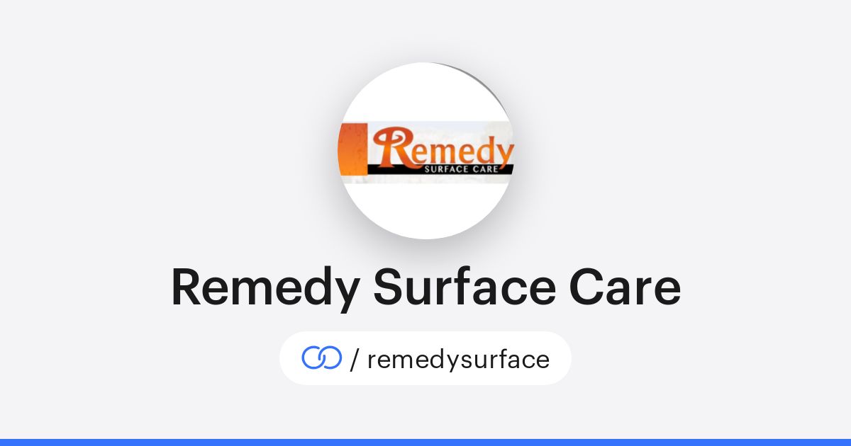 Remedy Surface Care (/remedysurface) · solo.to