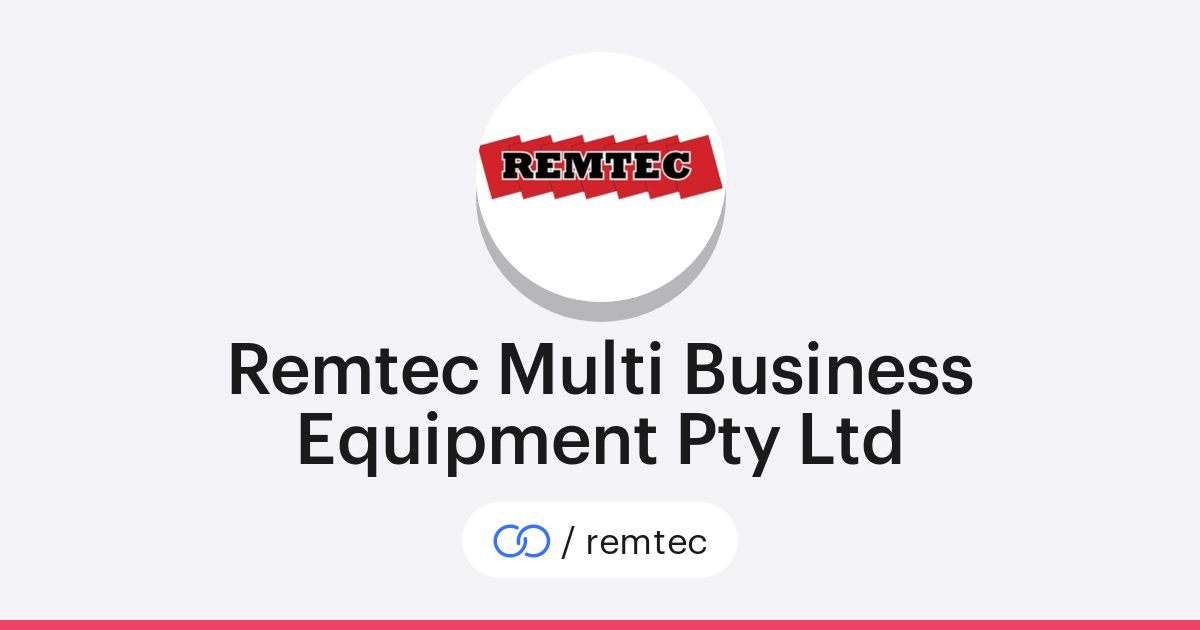 Remtec Multi Business Equipment Pty Ltd (/remtec) · solo.to