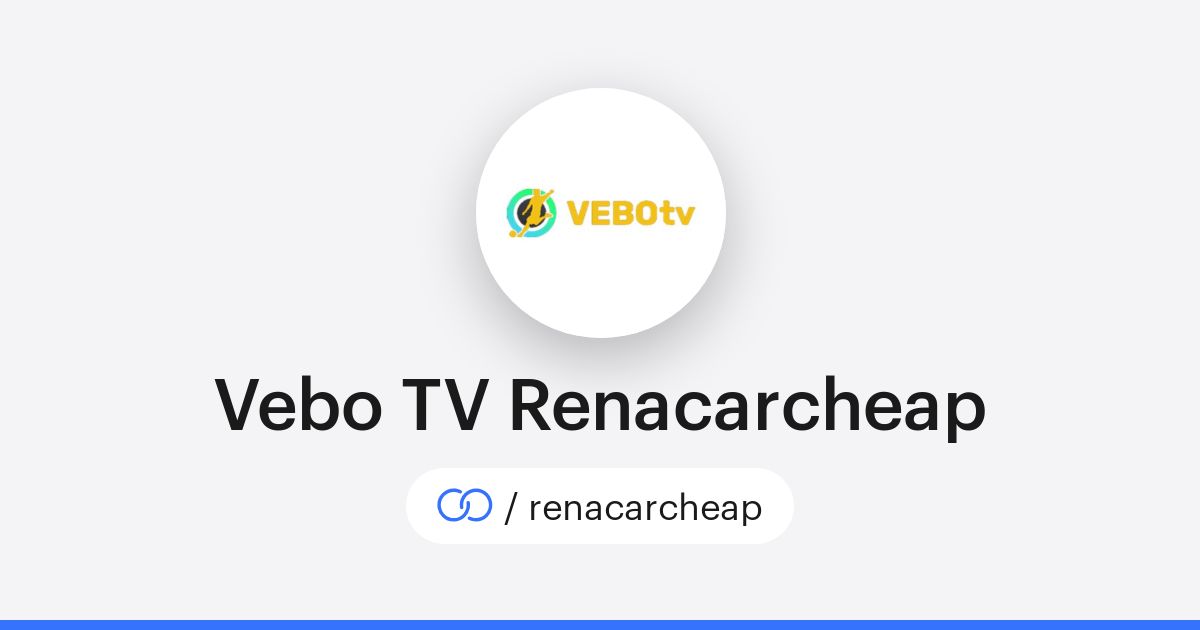 Vebo TV Renacarcheap (/renacarcheap) · solo.to