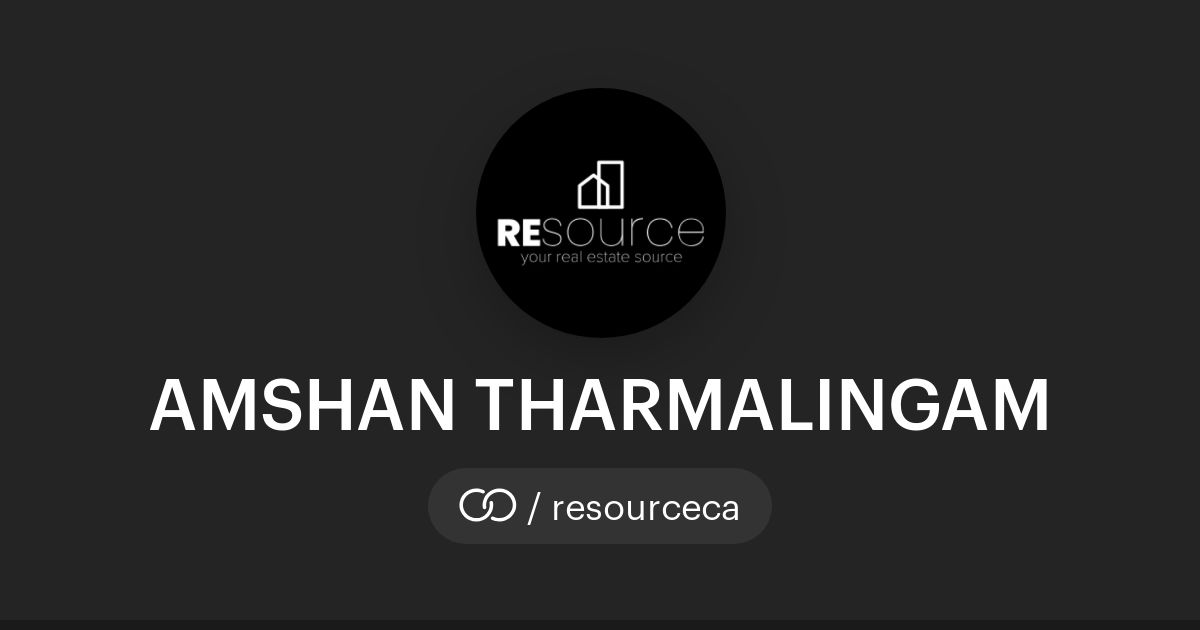 AMSHAN THARMALINGAM (/resourceca) · solo.to