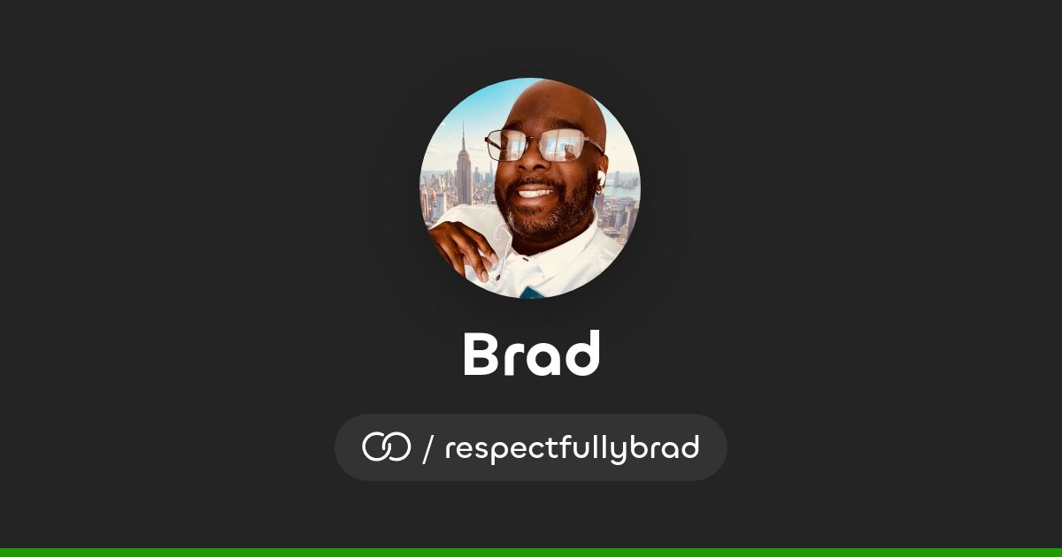 Brad B. (/respectfullybrad) · solo.to