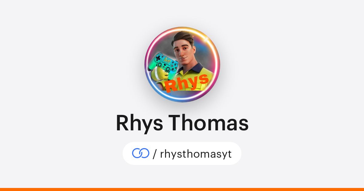 Rhys Thomas (/rhysthomasyt) · solo.to