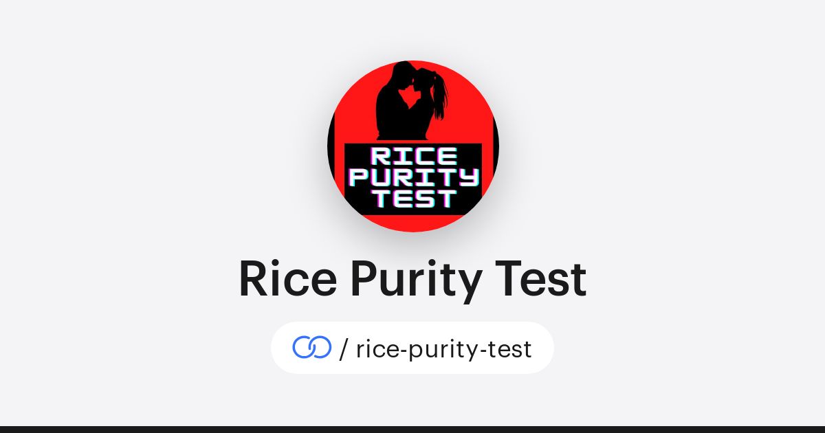 Rice Purity Test (/rice-purity-test) · solo.to