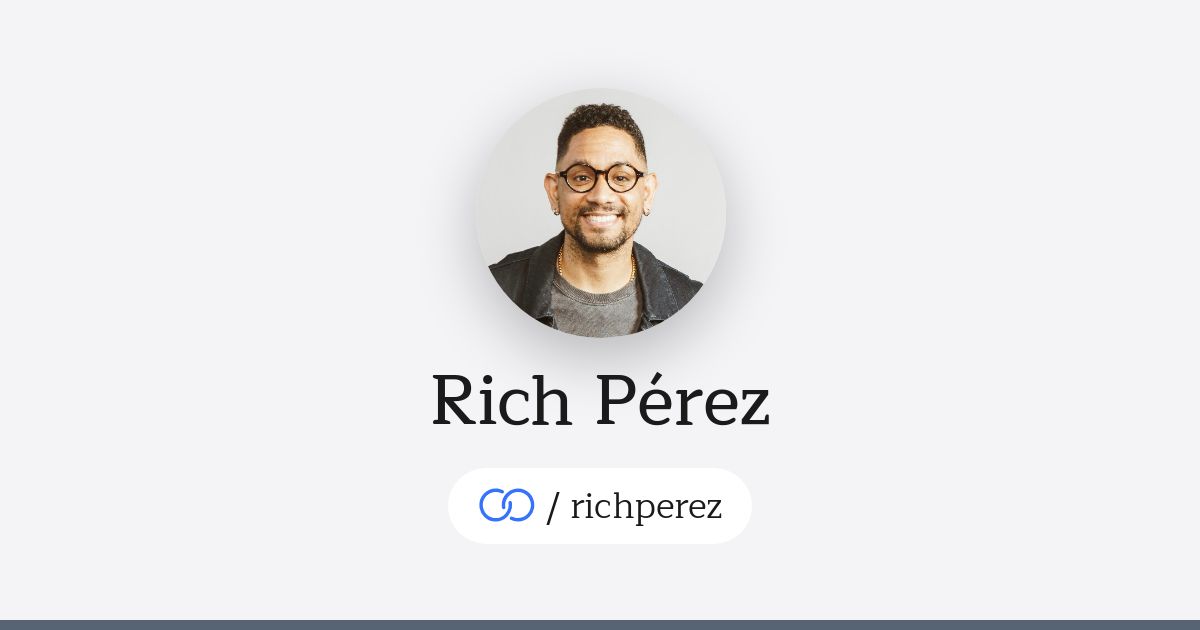 Rich Pérez (/richperez) · solo.to
