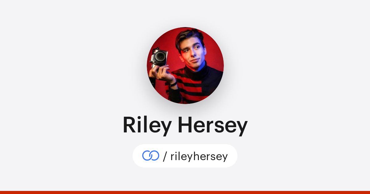 Riley Hersey (/rileyhersey) · solo.to