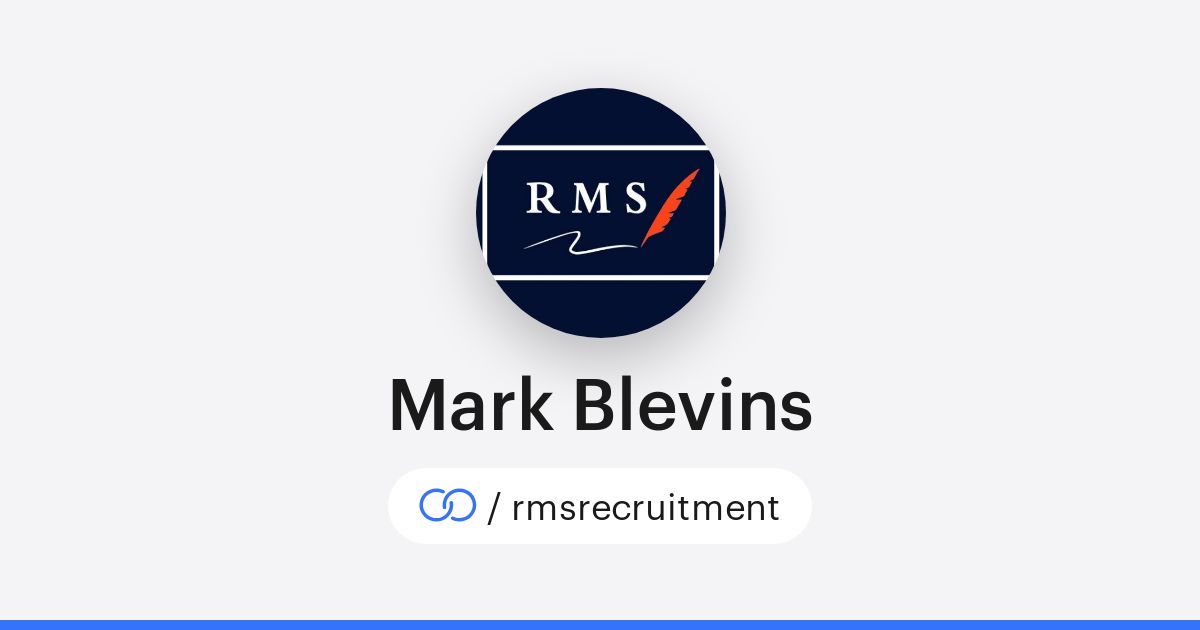 Mark Blevins (/rmsrecruitment) · solo.to