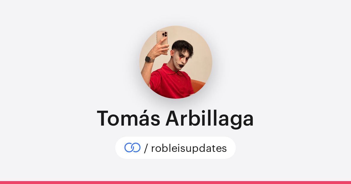 Tomás Arbillaga (/robleisupdates) · solo.to