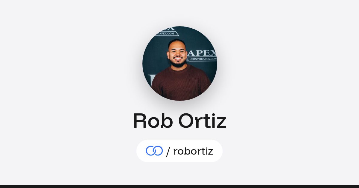 Rob Ortiz (/robortiz) · solo.to