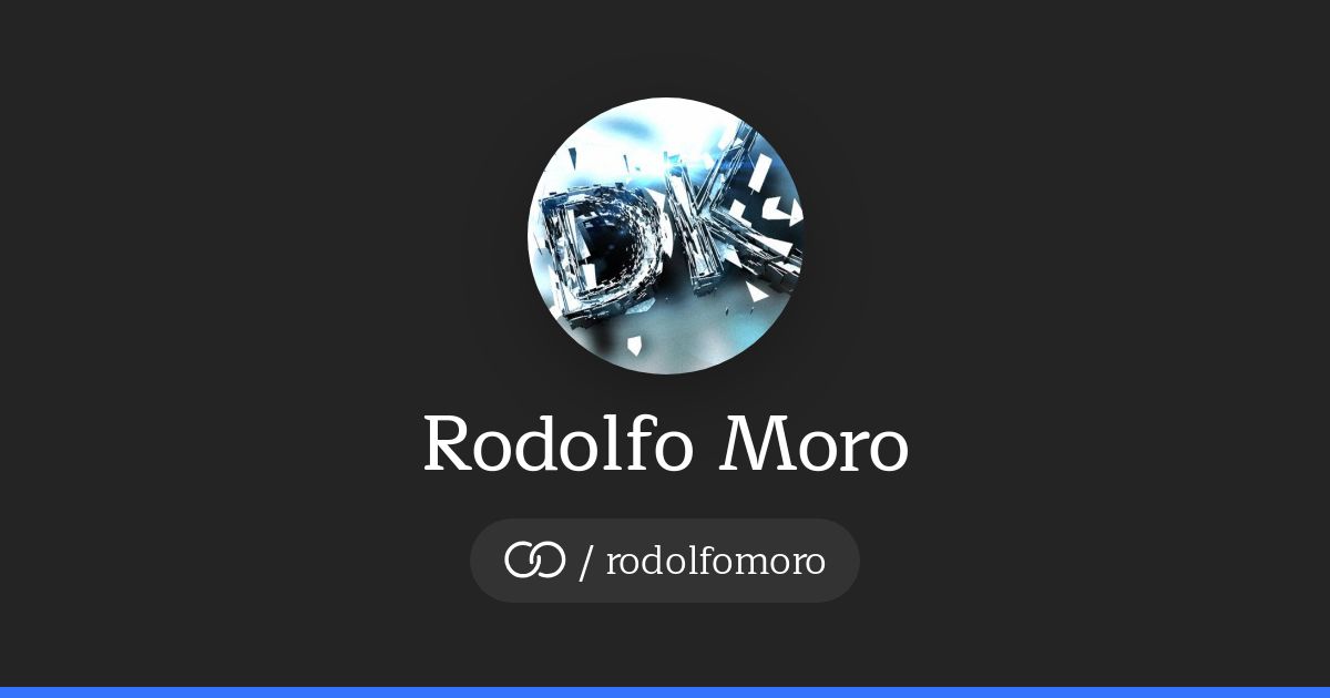 Rodolfo Moro (/rodolfomoro) · solo.to