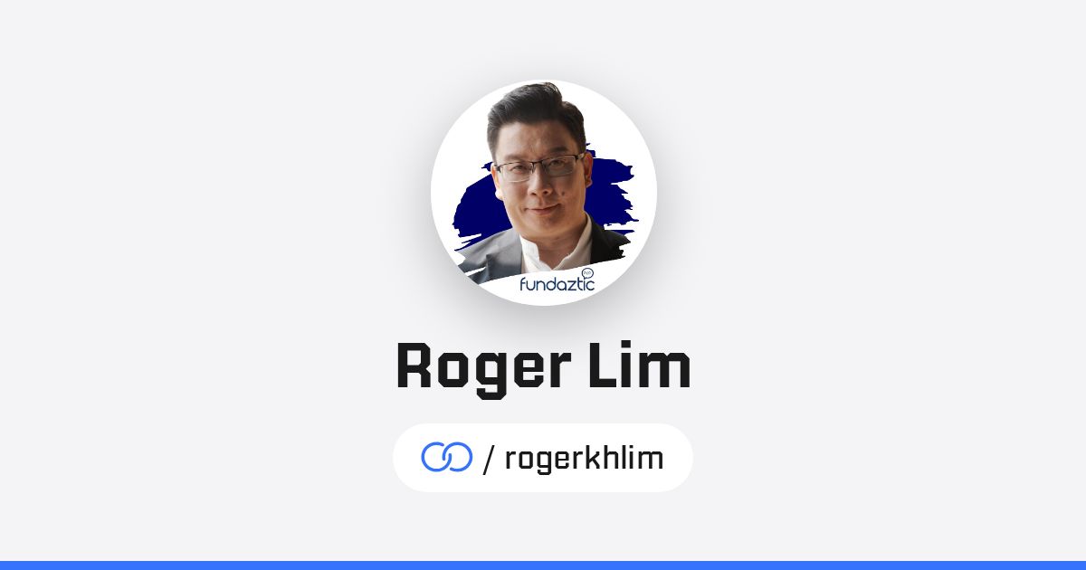 Roger Lim (/rogerkhlim) · solo.to